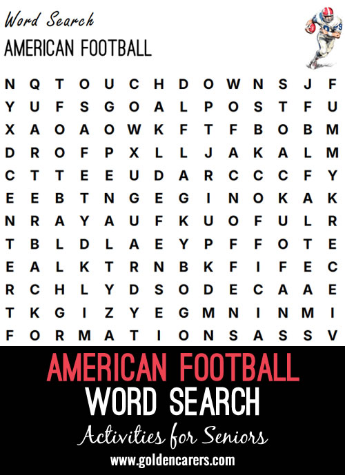American Football Word Search