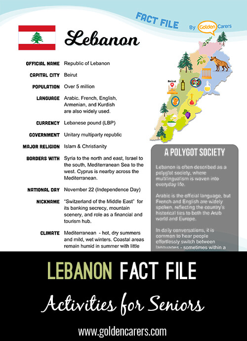 Lebanon Fact File