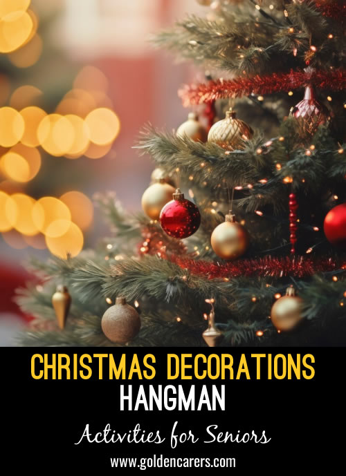 Christmas Tree Decorations Hangman