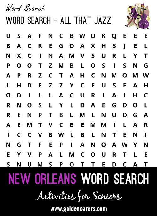 Word Search - All That Jazz