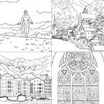 Austrian Coloring Templates