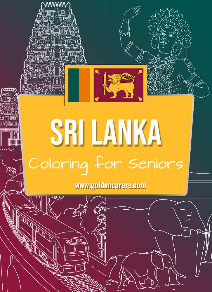 Sri Lanka Coloring Templates
