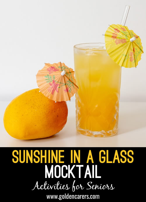 Sunshine in a Glass Mocktail