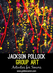 Jackson Pollock Inspired Group Art