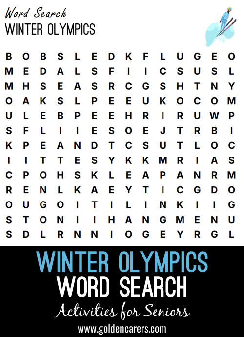 Winter Olympics Word Search