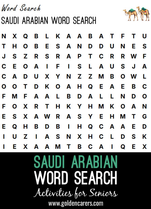 Saudi Arabian Word Search