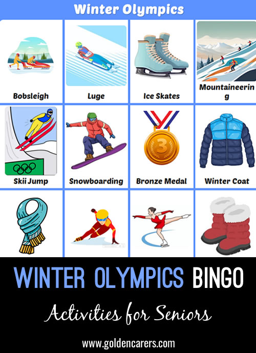 Winter Olympics Bingo