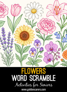 Flowers Word Scramble