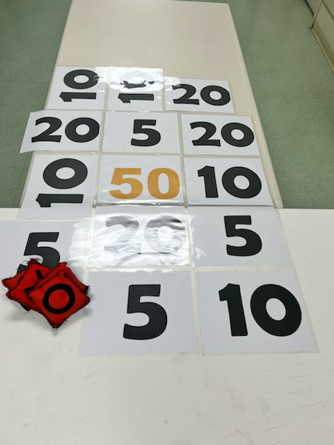 Bean Bag Number Toss
