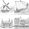Denmark Coloring Templates